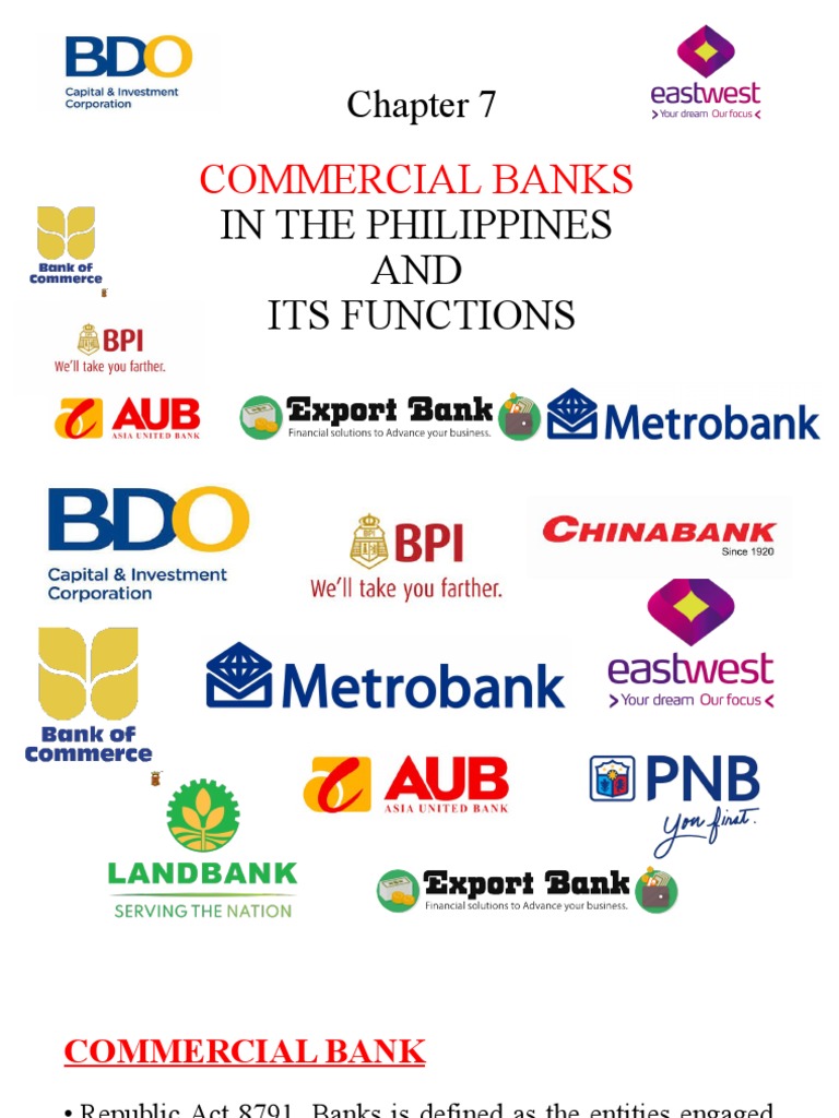 Chapter 7 Commercial Banking in The Philippines | PDF | Banks | Deposit ...