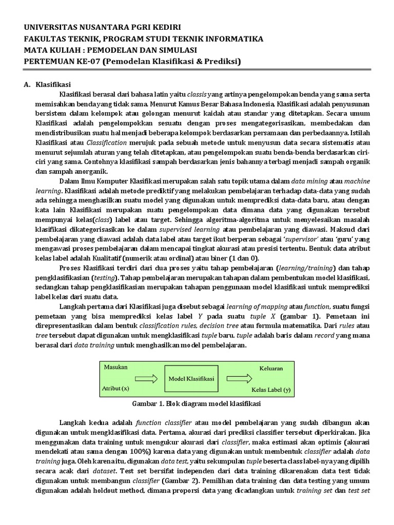 Klasifikasi dan Prediksi dalam Data Mining | PDF