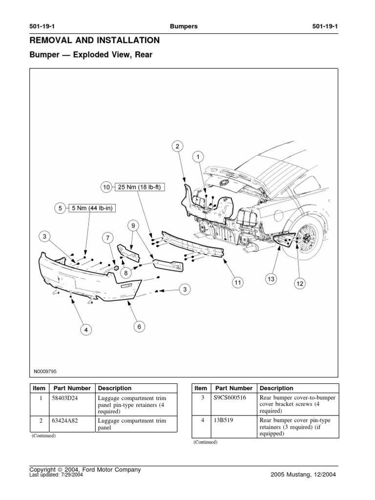 Removal Rear Bumper | PDF