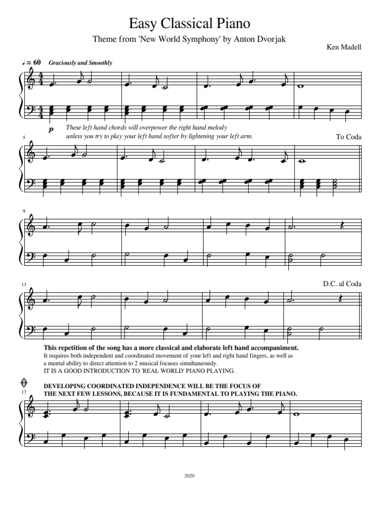 Easy Classical Piano | PDF | Symphony | Compositions For Orchestra