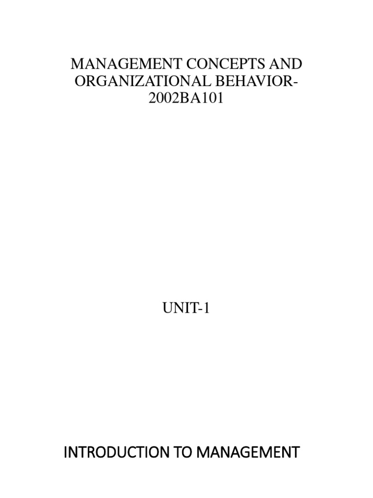 Mcob Unit-1 | PDF | System | Science