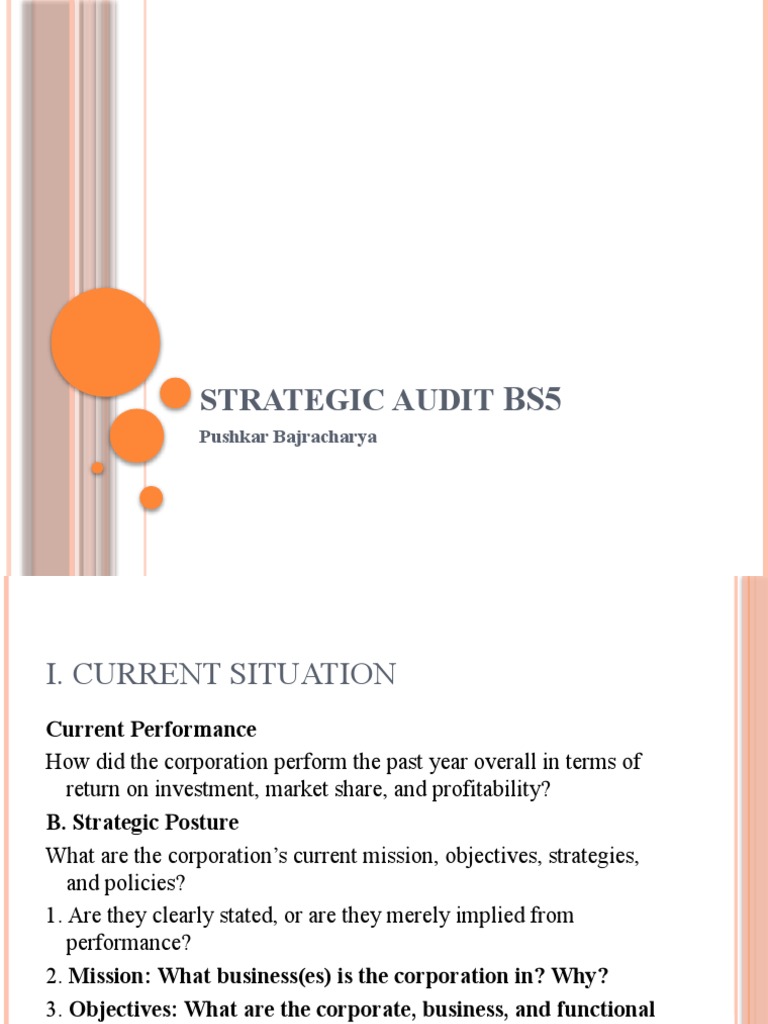 Strategic Audit BS5 | PDF | Strategic Management | Marketing
