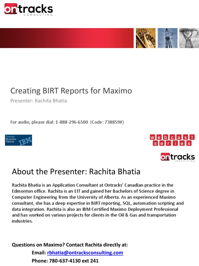 Creating BIRT Reports For Maximo | PDF | Databases | Sql