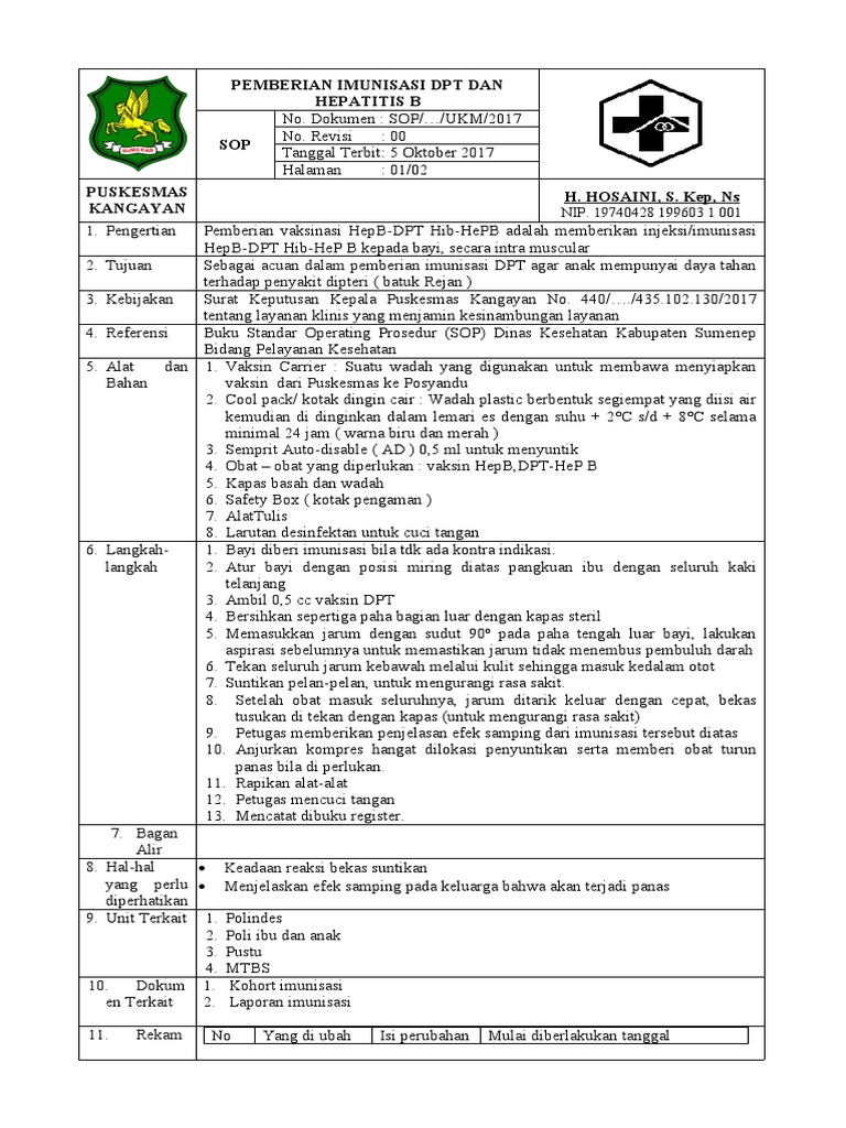 SOP Munisasi DPT | PDF