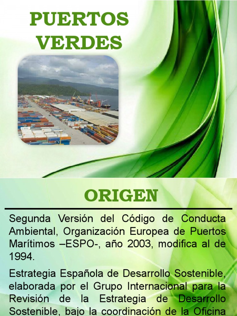 Puertos Verdes: Sostenibilidad Portuaria | PDF | Sustentabilidad ...