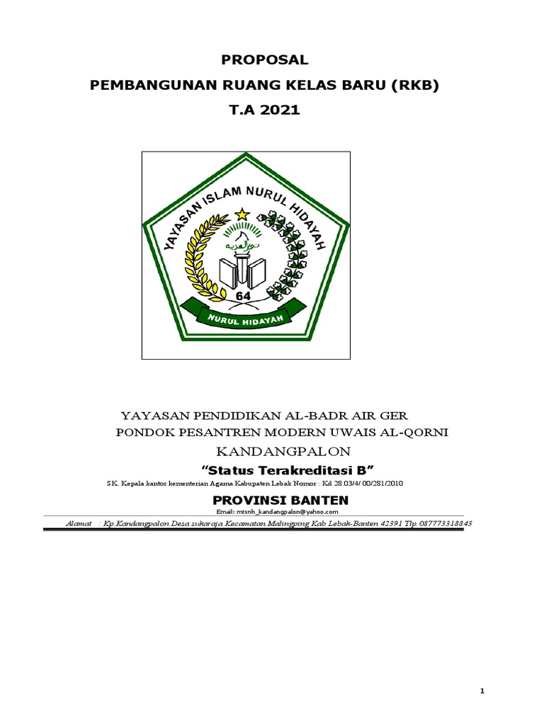 Proposal Pondok - 095232 | PDF