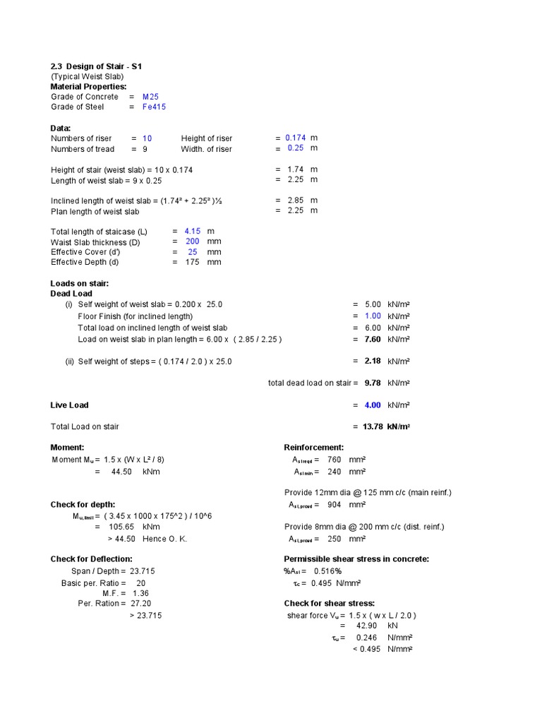 Stair Case | PDF | Stairs | Structural Engineering
