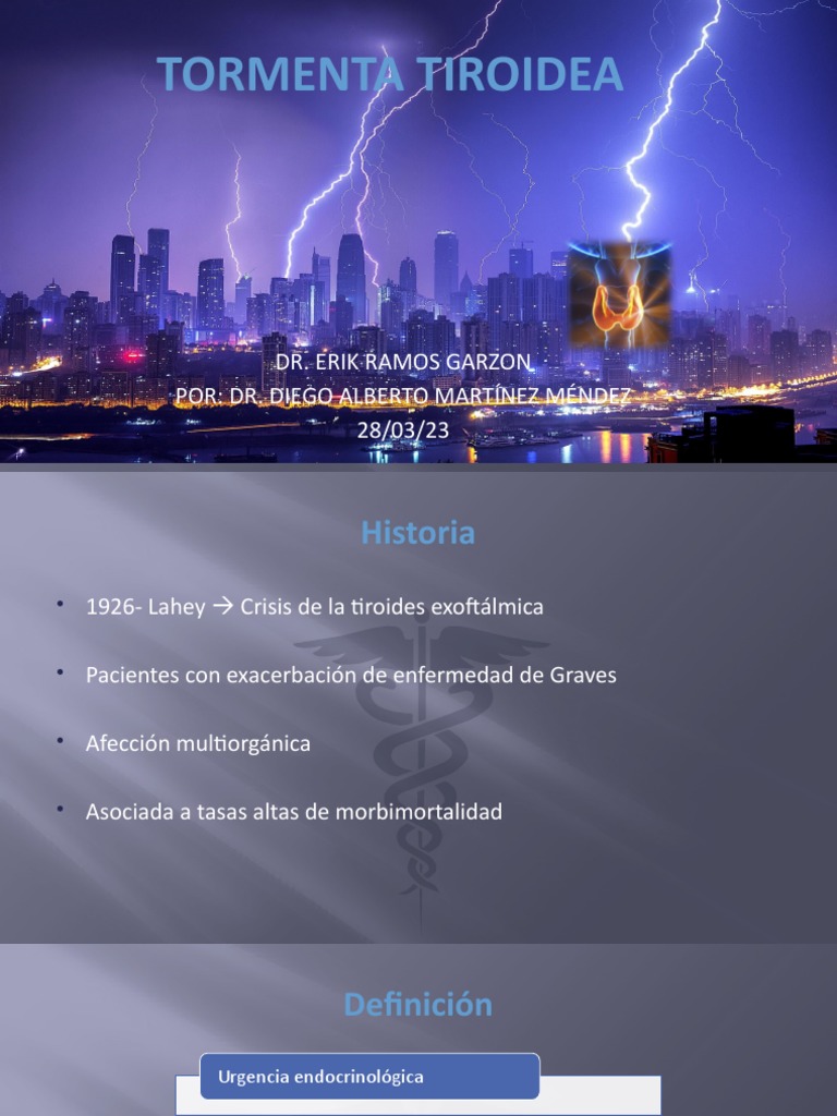 Tormenta Tiroidea | PDF | Hipertiroidismo | Cabeza y cuello humanos