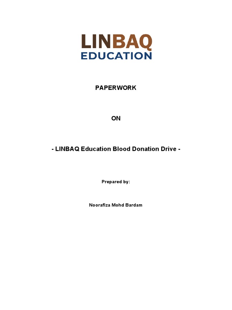 Blood Donation Campaign Proposal - Fiza | PDF