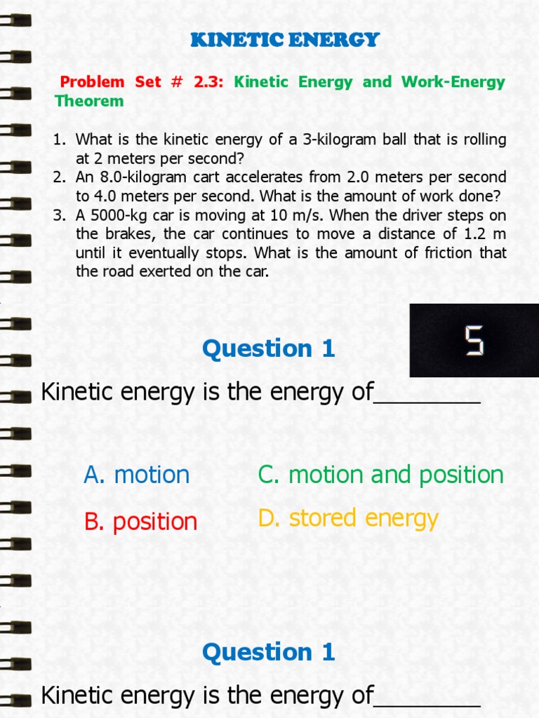 Lesson 2.4 Conservation of Mechanical Energy | PDF | Potential Energy ...