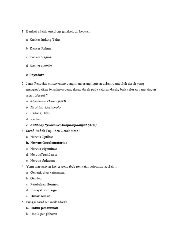 Tugas Soal Patofisiologi DR Sigit | PDF