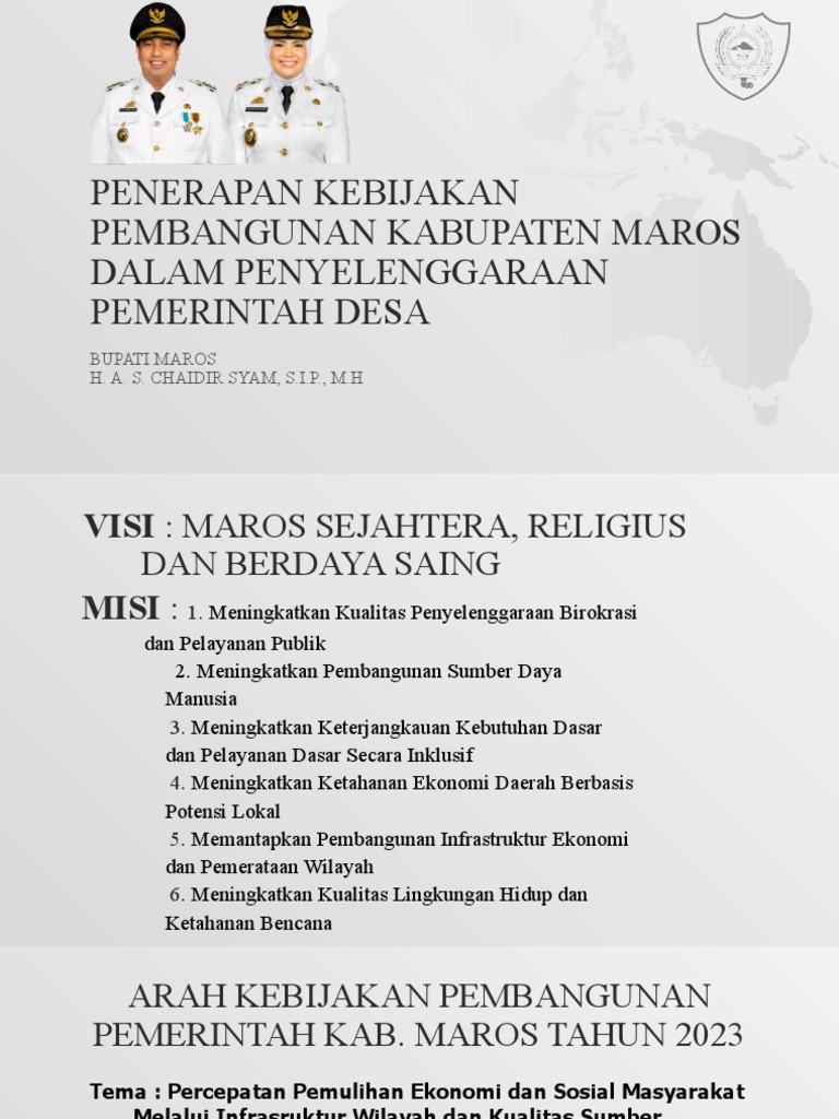 Materi Bupati Rakor 2 | PDF