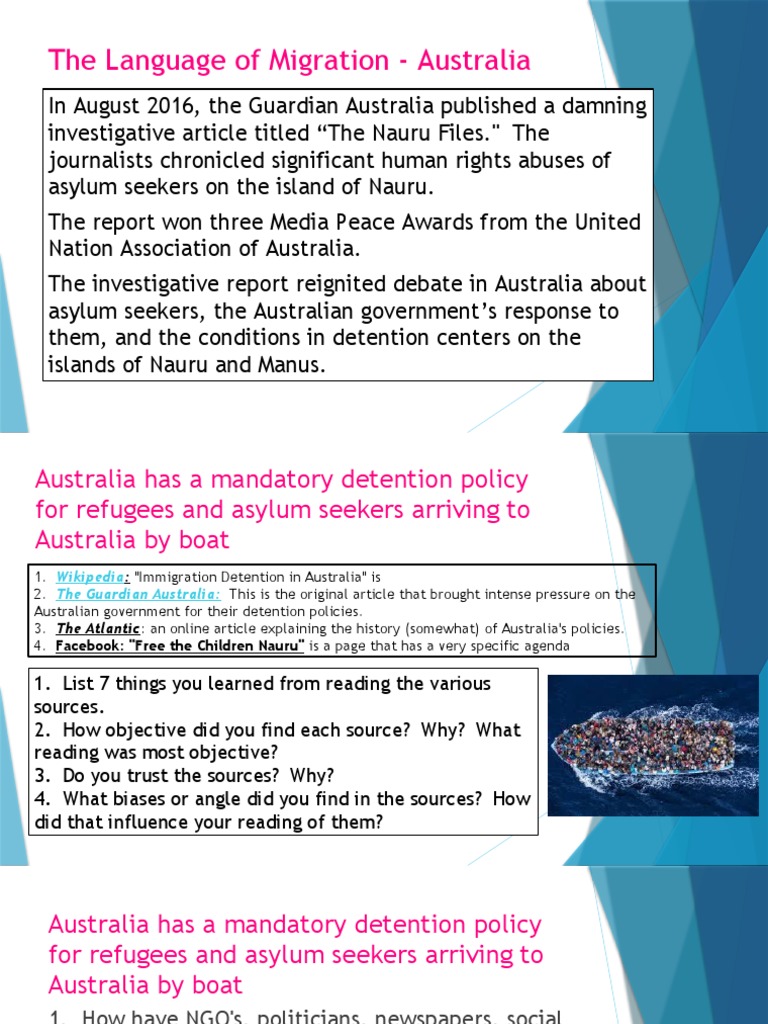 Lesson 3 - Language and Migration - Australia | PDF | Immigration ...