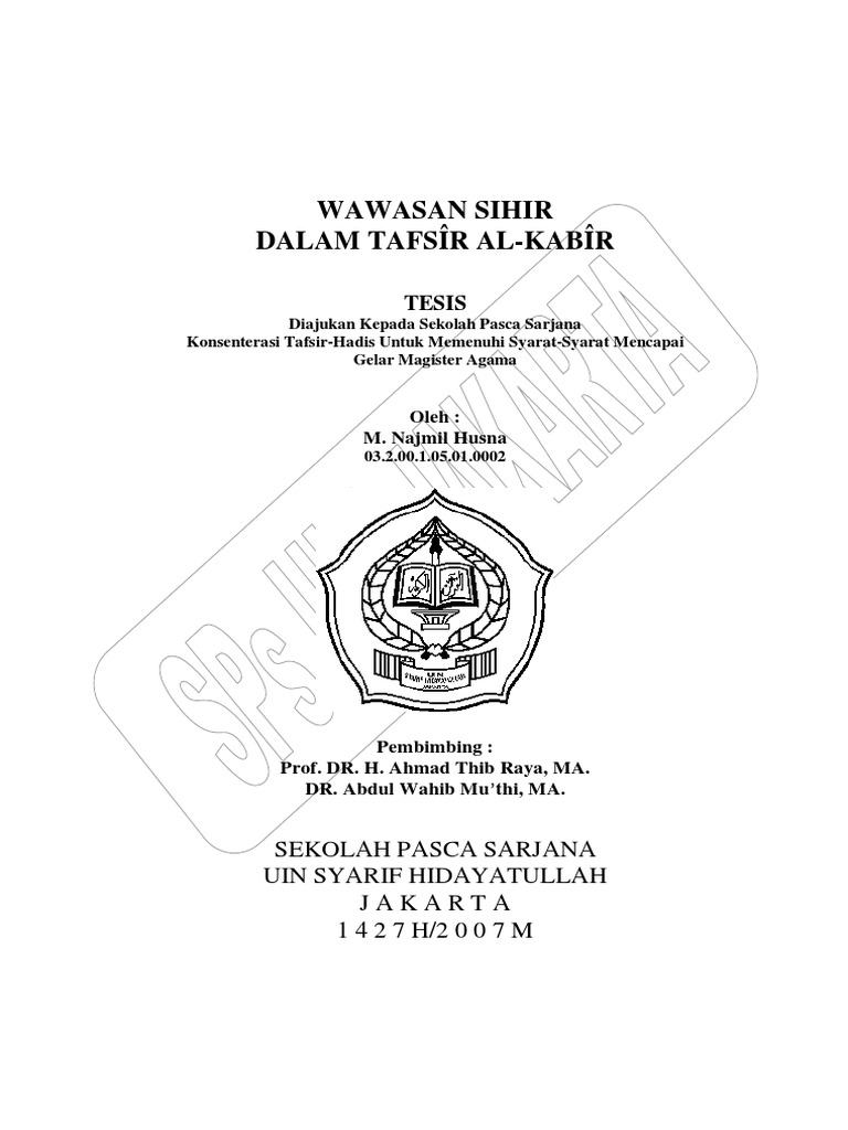 M Najmil Husna - Wawasan Sihir Dalam Tafsir Al-Kabir | PDF