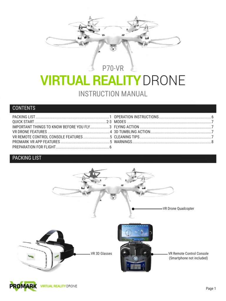 Promark VR Drone User Manual Optimized | PDF