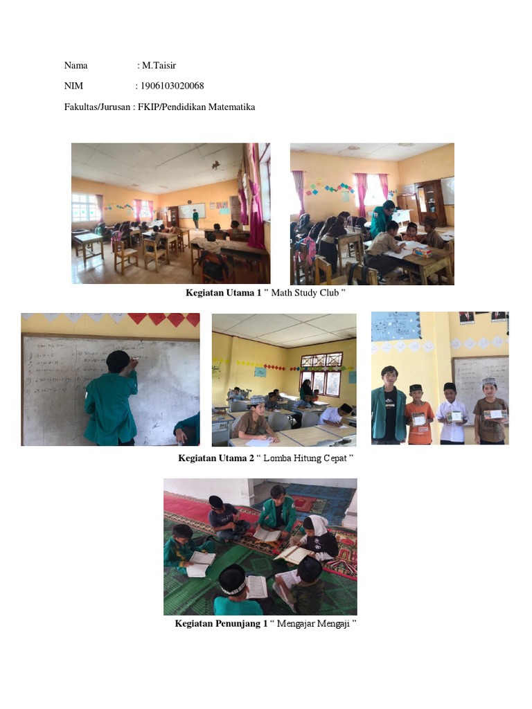 Deskripsi Kegiatan Taisir | PDF