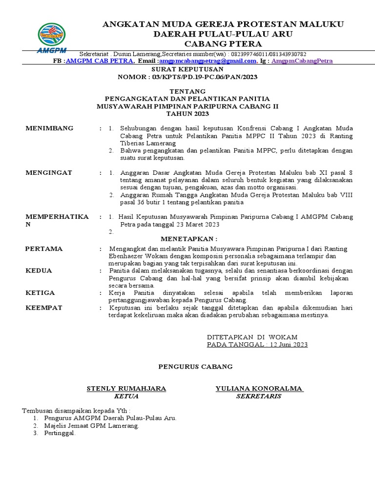 SK Panitia MPPC | PDF