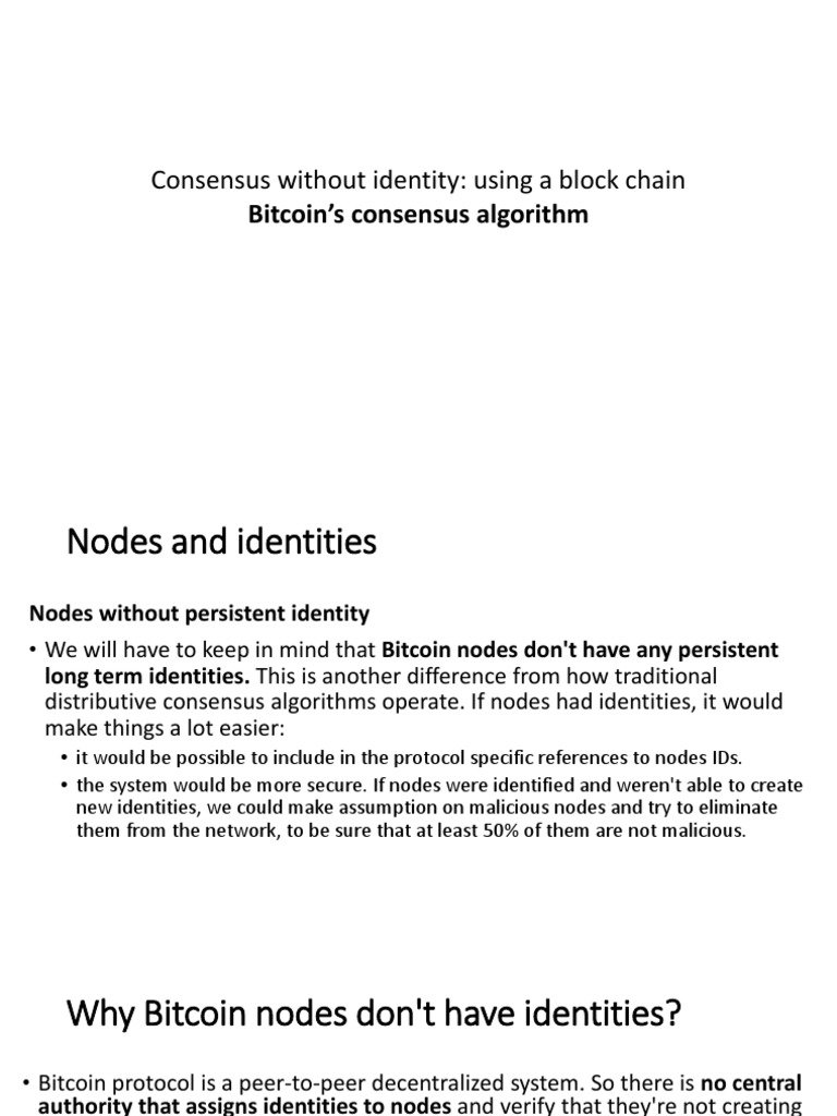 Consensus Without Identity | PDF | Law