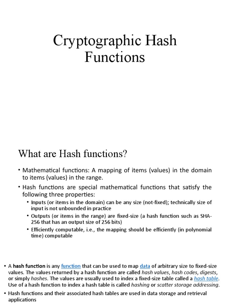 Cryptographic Hash Functions | PDF | Secrecy | Security Engineering Cryptographic Hash Functions | PDF | Secrecy | Security Engineering
