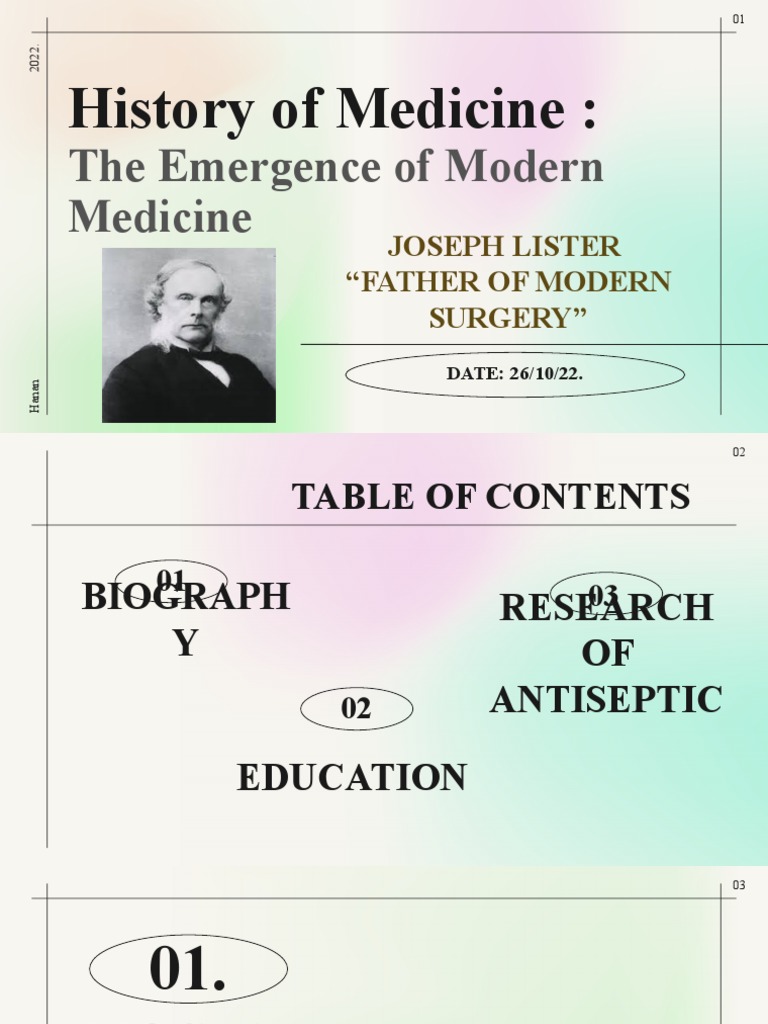 Joseph Lister | PDF | Surgery | Clinical Medicine