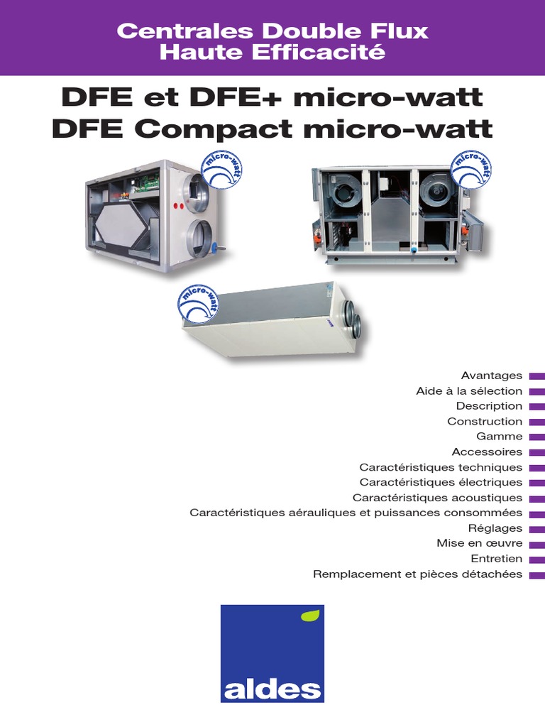 Aldes Dfe Microwatt | PDF