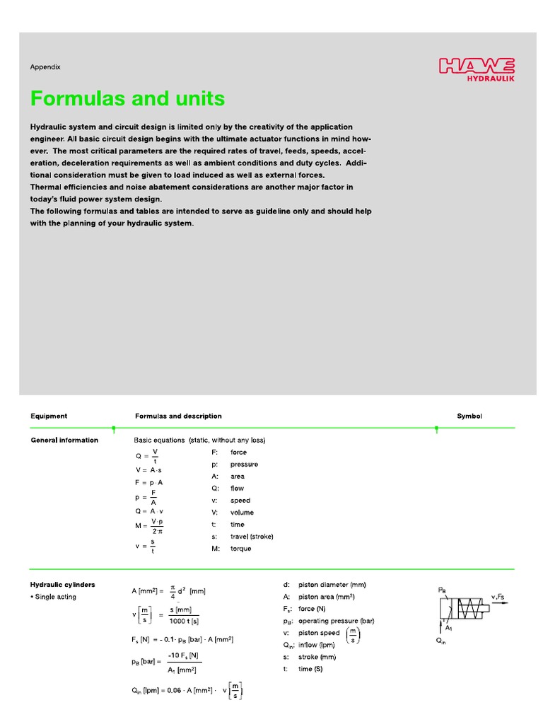 Formule Hidraulice | PDF