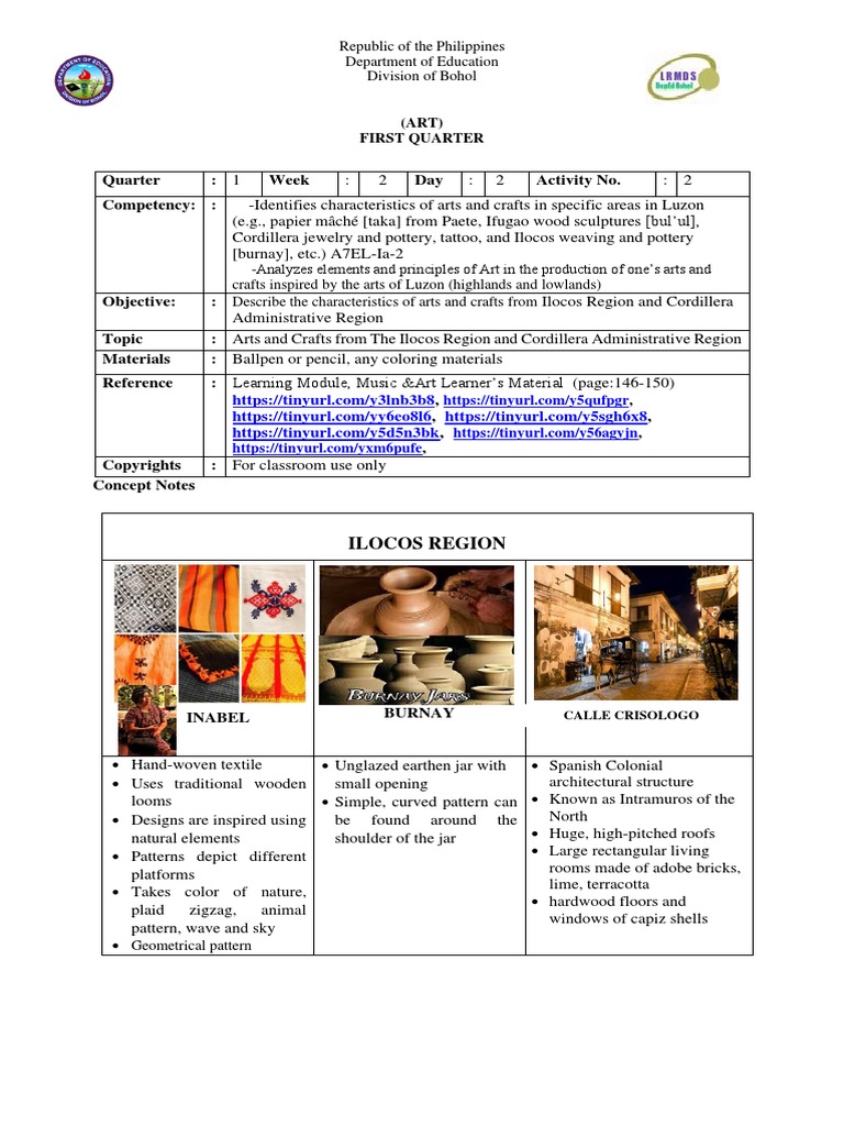 Art7 Q1 Week-2 | PDF