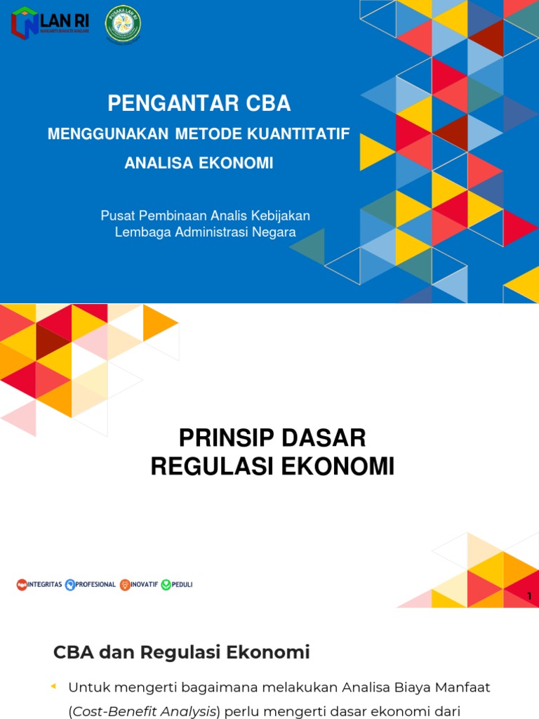 Cost Benefit Analyis (CBA) | PDF | Pengelolaan Keuangan & Uang