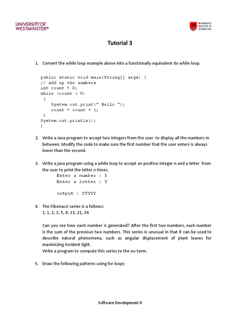 Java Ex 03 | PDF | Control Flow | Computer Engineering