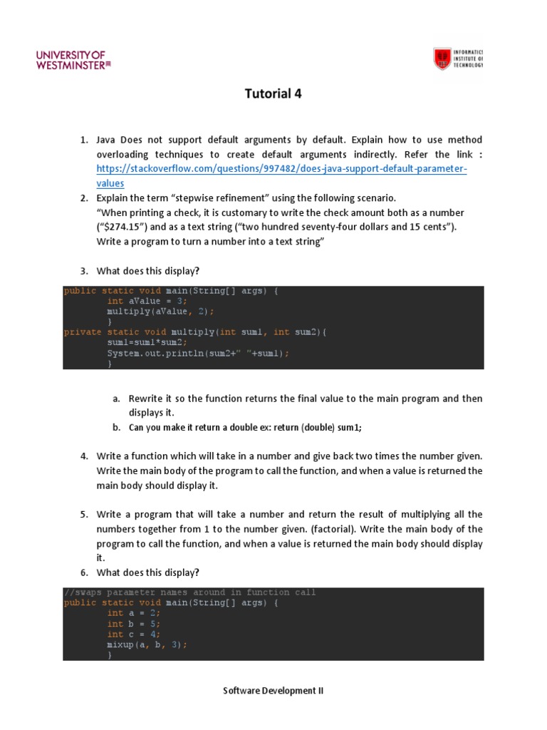 Java Ex 05 Pdf Parameter Computer Programming Computer Engineering 4542