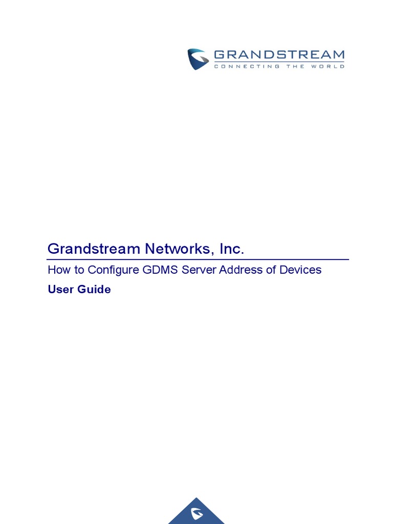 GDMS - How To Configure GDMS Server Address of Devices | PDF