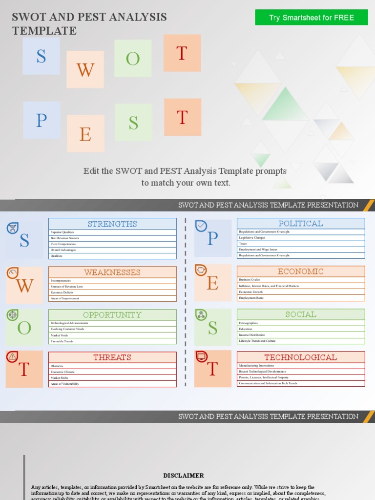 IC SWOT and PEST Analysis 11598 Powerpoint | PDF | Swot Analysis ...