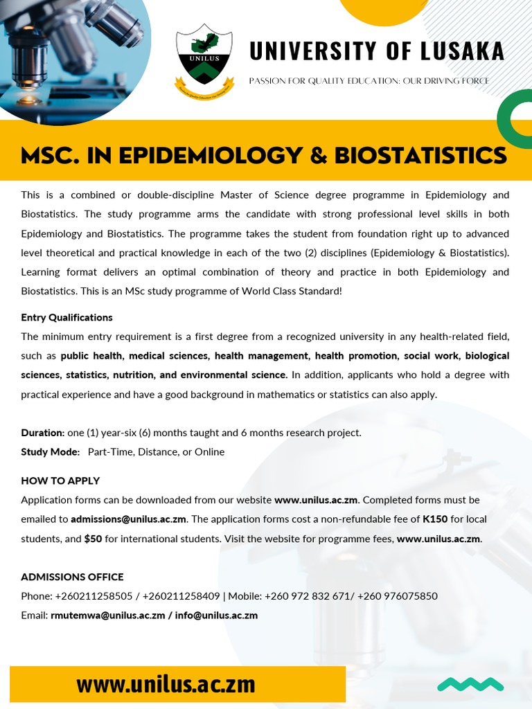 Msc. Epidem & Bio - Re Edited | PDF | Self-Improvement
