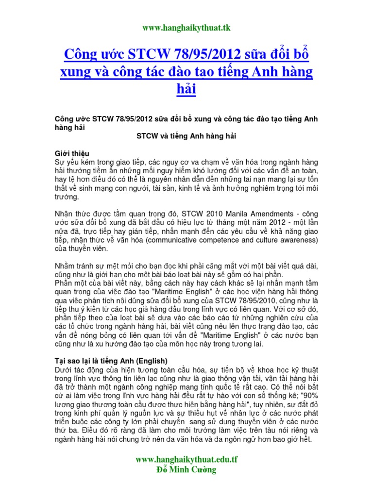 công-ước-STCW-1 | PDF