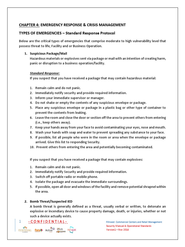 Sample - ERP & Crisis Management | PDF | Kidnapping | Robbery