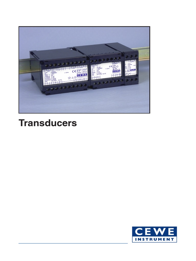 Transducers Catalog | PDF | Alternating Current | Computer Engineering