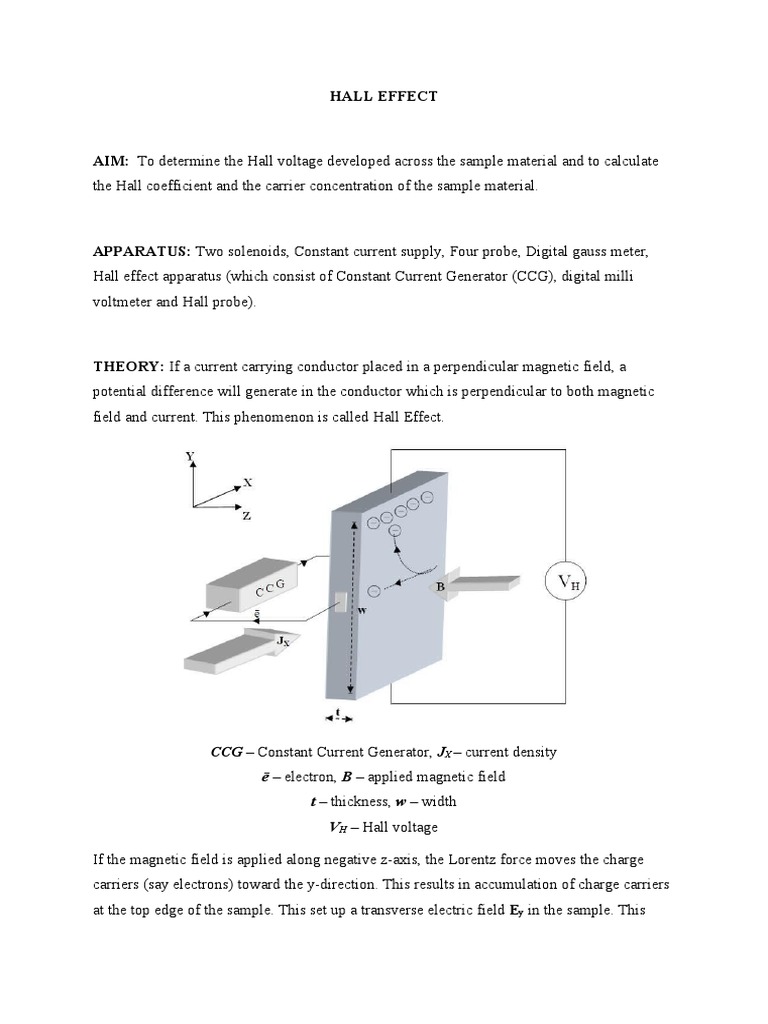 Hall Effect | PDF