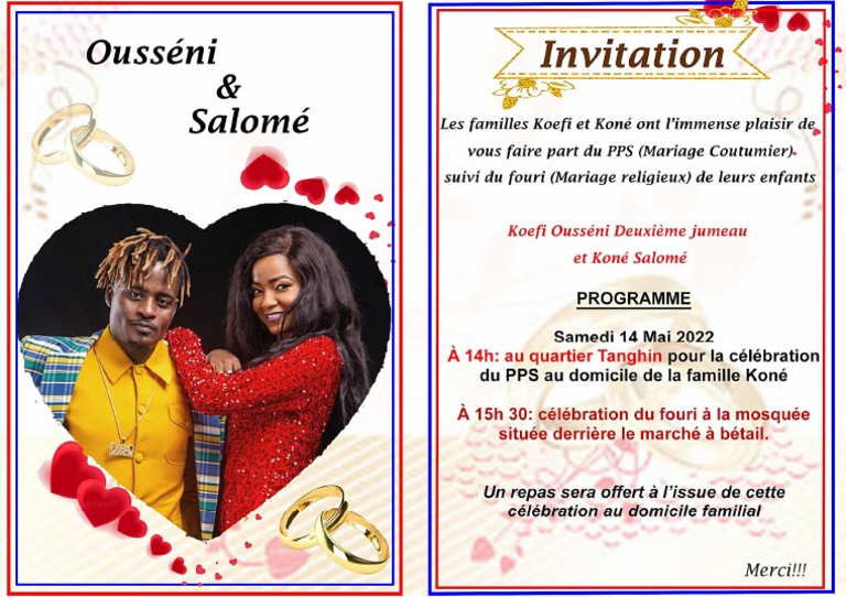 Carte D'invitation | PDF