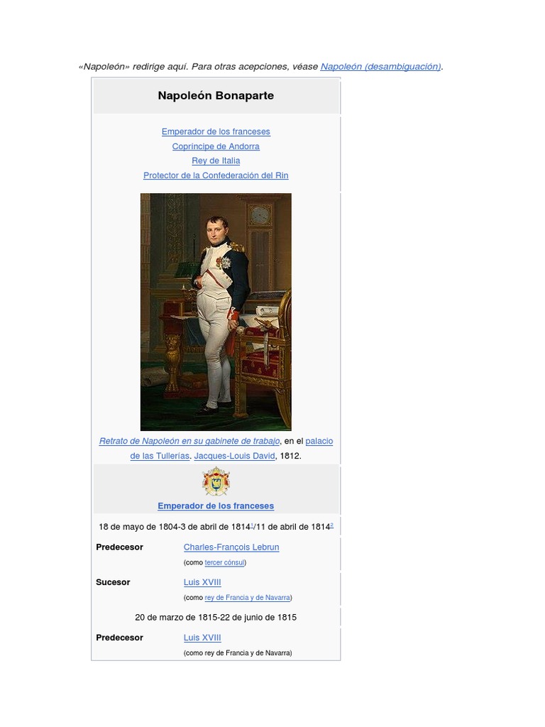 Napo | PDF | Napoleón | Primer imperio francés