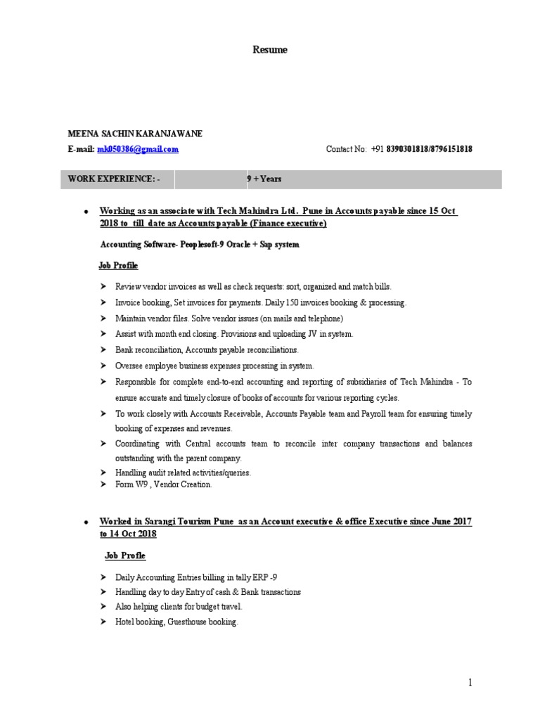Meena Resume-1 | PDF