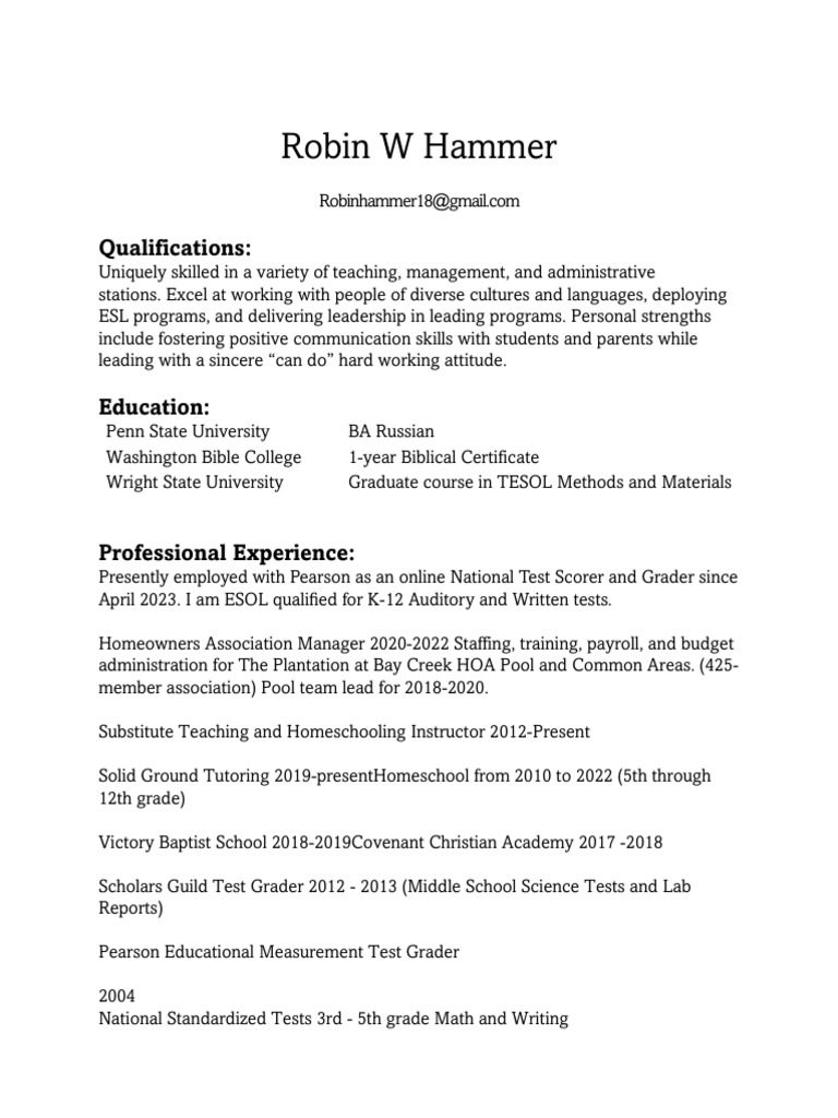 Robin Hammer 063023a | PDF