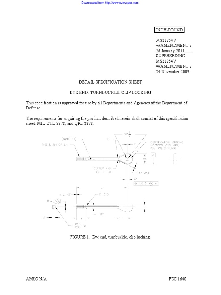 MS21254 | PDF | Steel | Stainless Steel