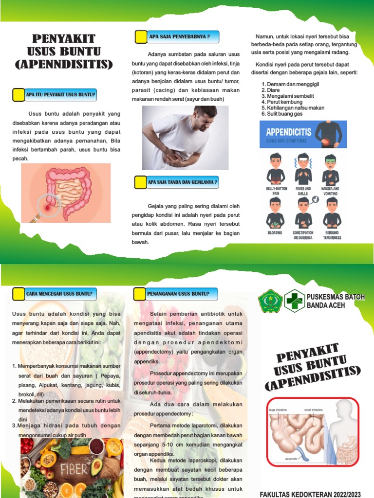 brosur kesehatan_usus buntu | PDF