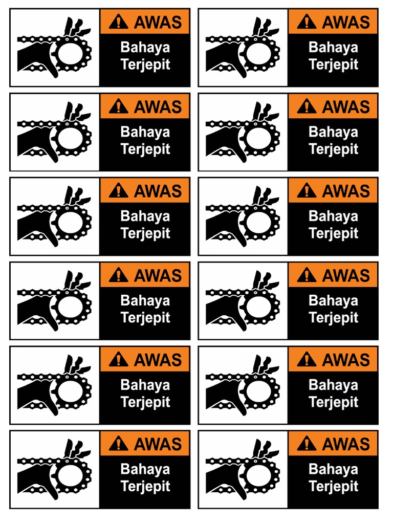 Warning Sign Terjepit | PDF