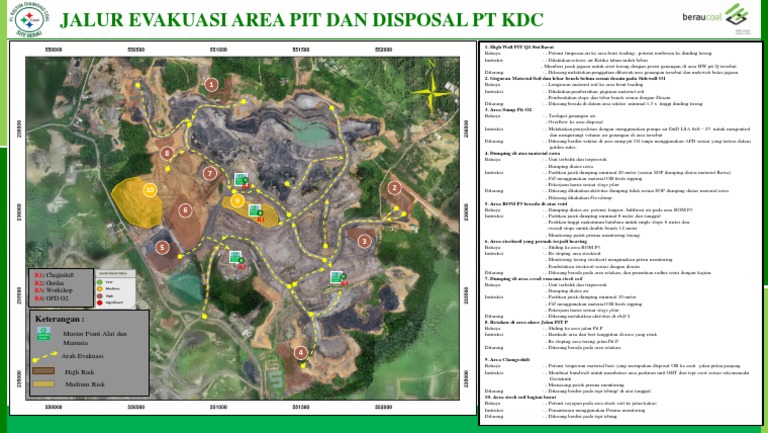 JALUR EVAKUASI PT KDC - April 2023 | PDF