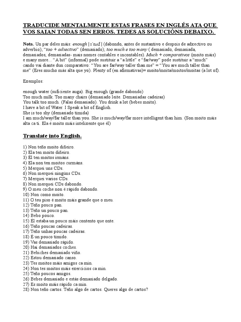 quantifiers sentences to translate too little enough much many some 2 ...