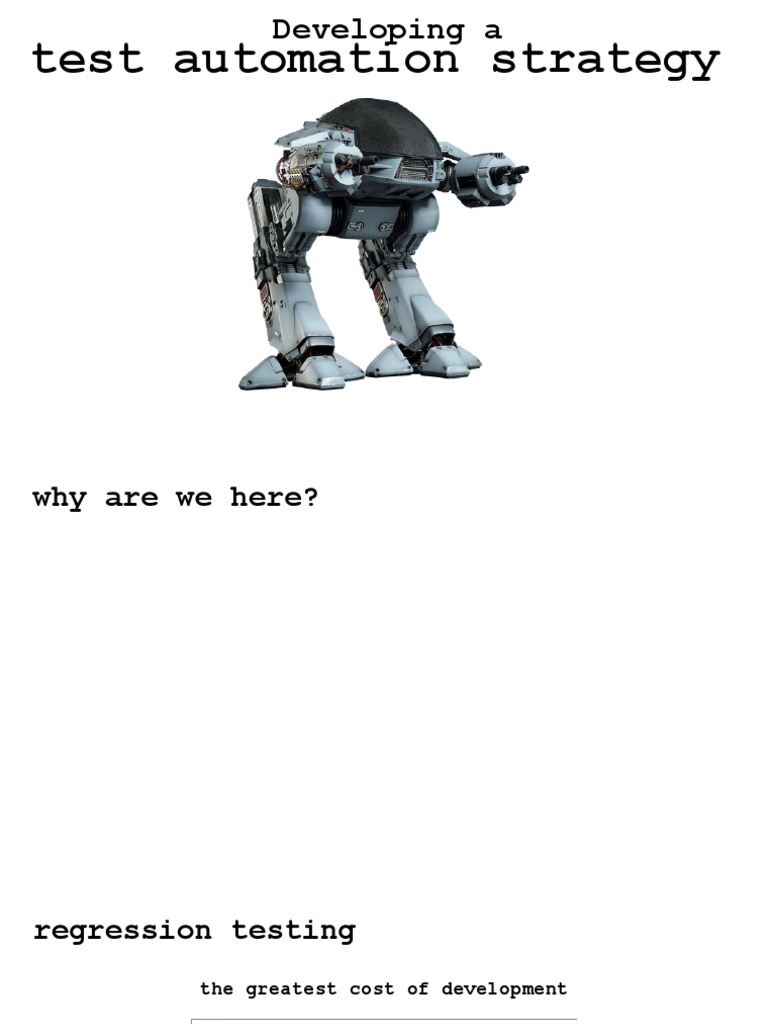 Test Automation Strategy: Developing A | PDF | Selenium (Software ...