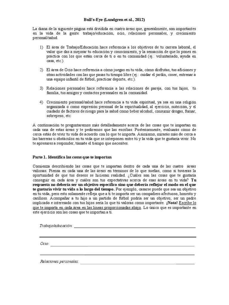 Bull's Eye (Valores) | PDF