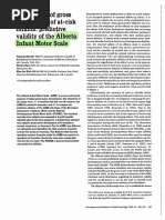Alberta Infant Motor Scale (AIMS) | PDF | Validity (Statistics ...