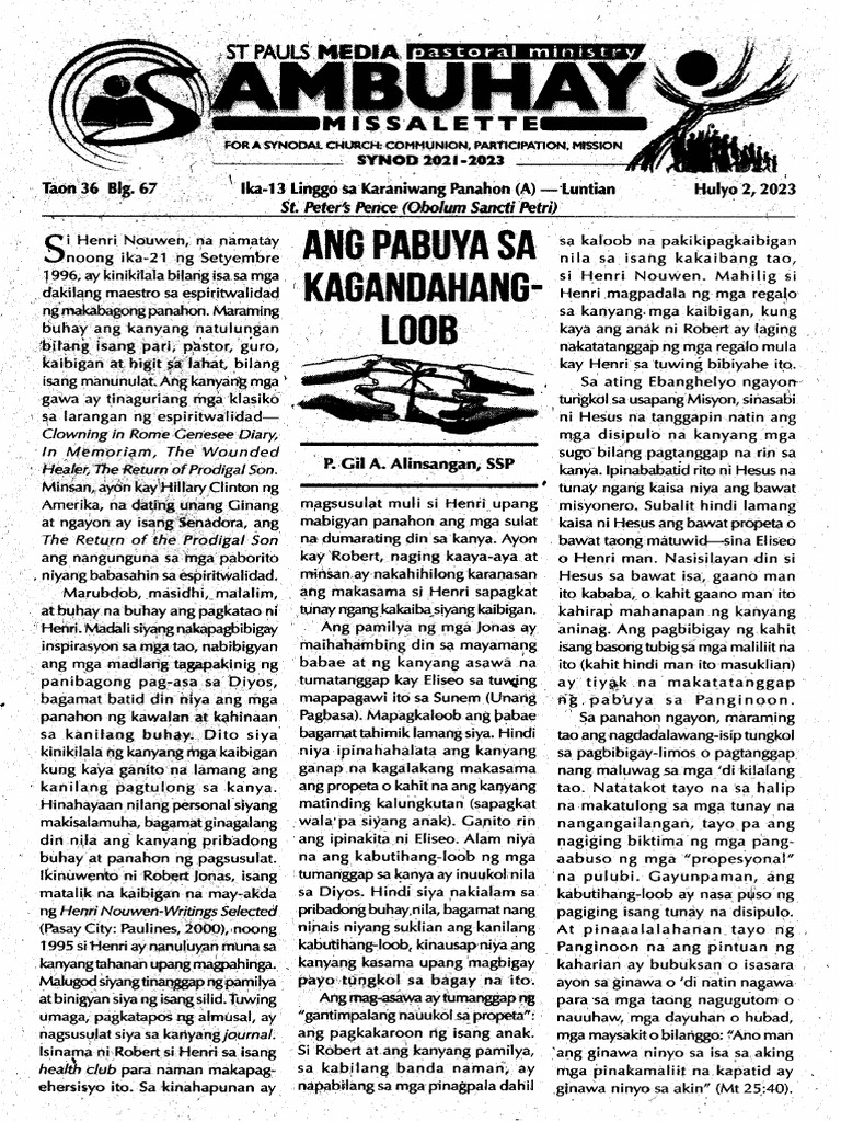 SAMBUHAY-07.01.23 | PDF
